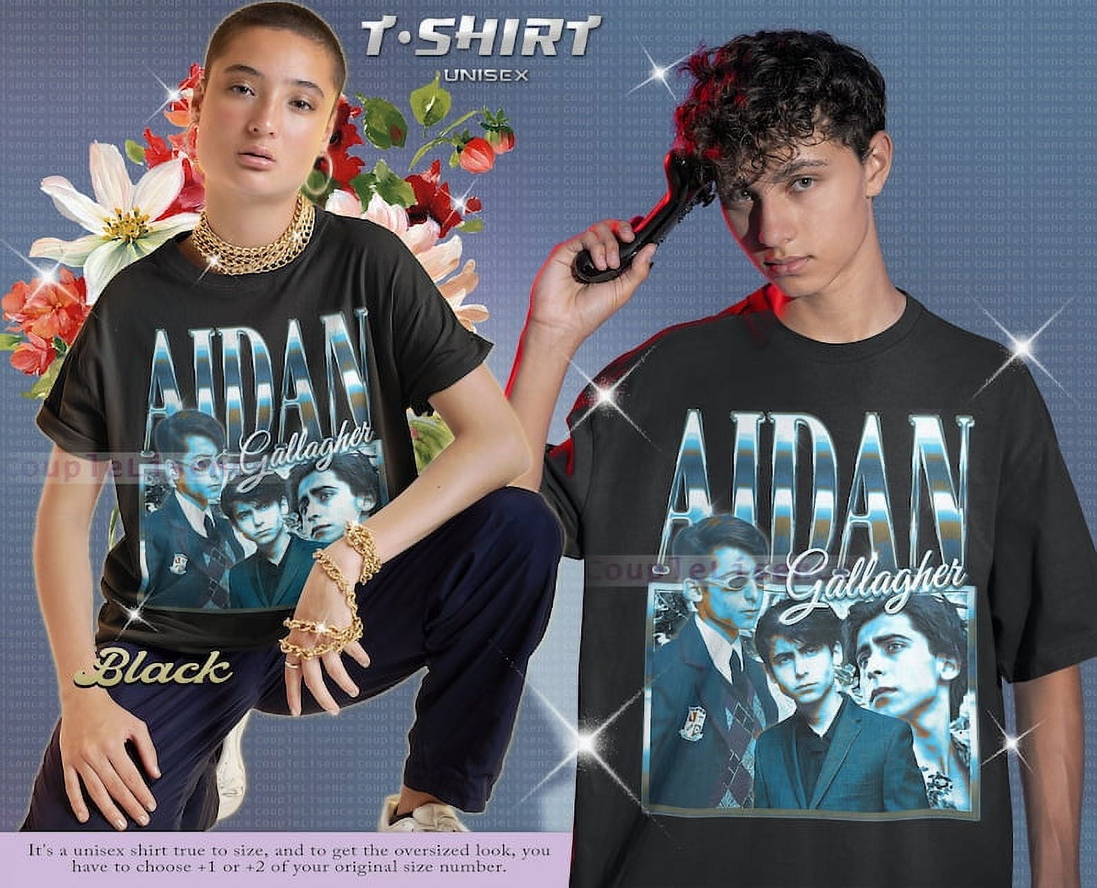 AIDAN GALLAGHER Vintage Shirt | Aidan Gallagher Homage Tshirt | Aidan ...