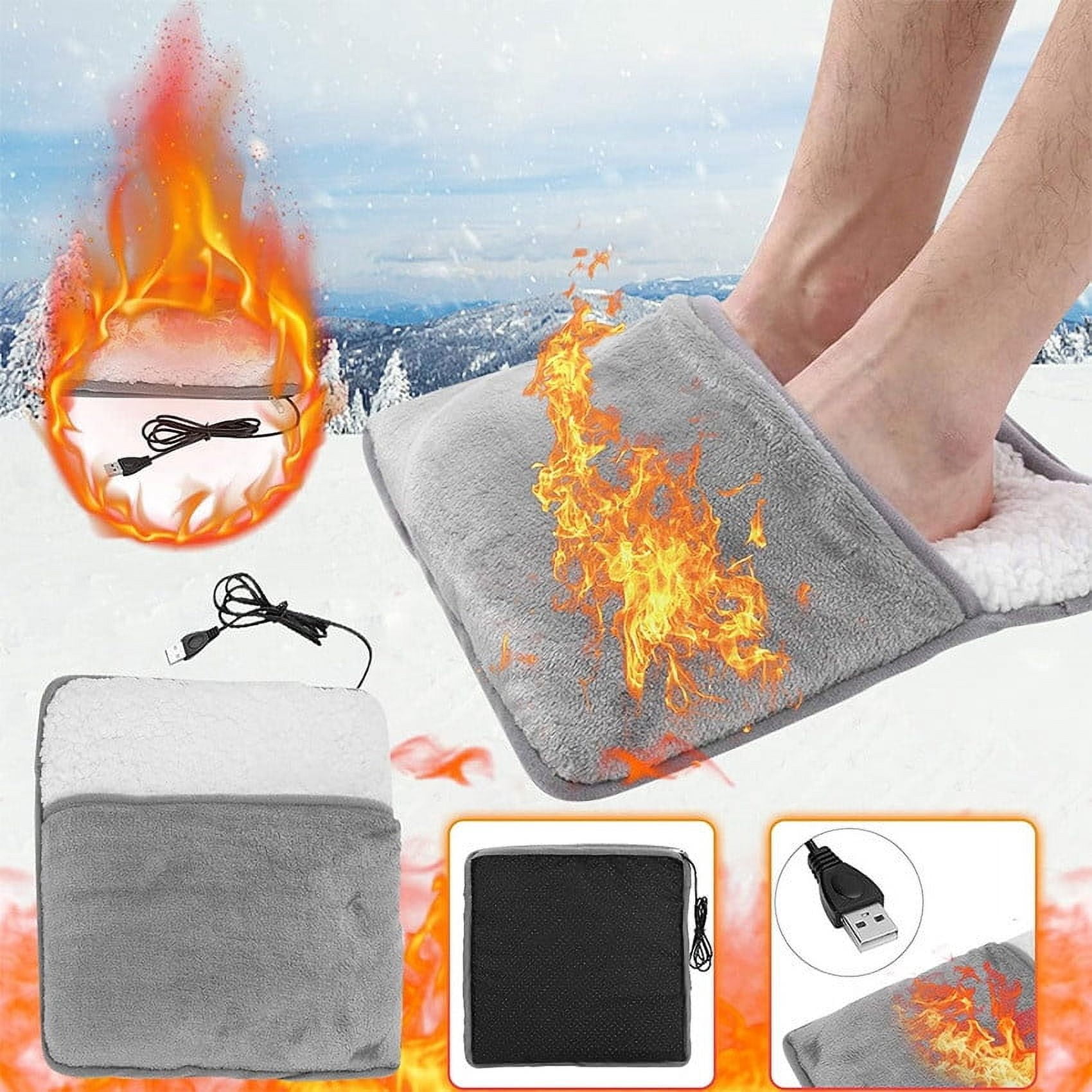 AIDOSHY Heating Pad for Feet, Electric Heated Foot Warmer, Portable ...