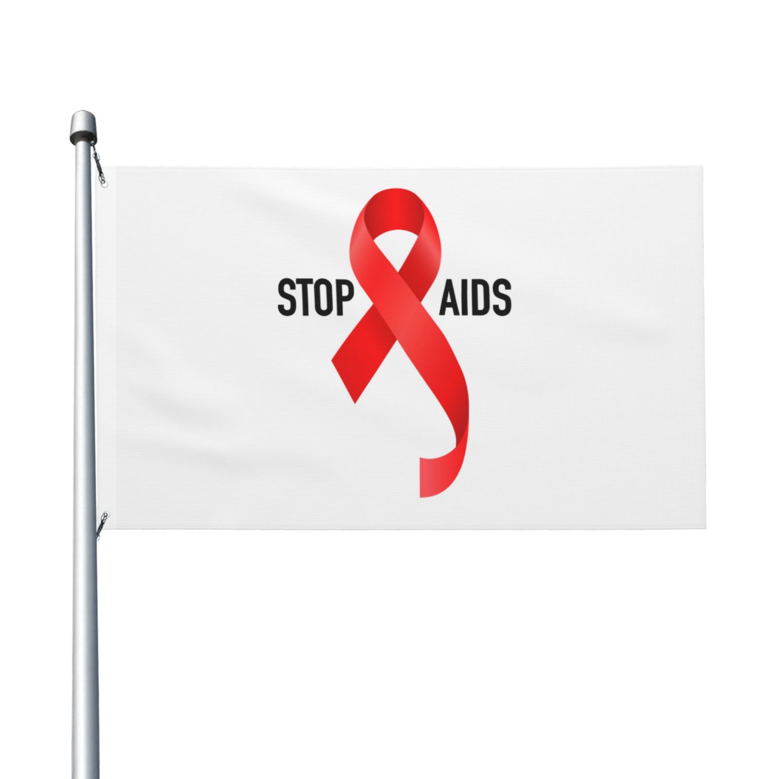 AIDS Awareness Month Flag 3x5 Ft Double-Sided Flag Outdoor Sign Party ...