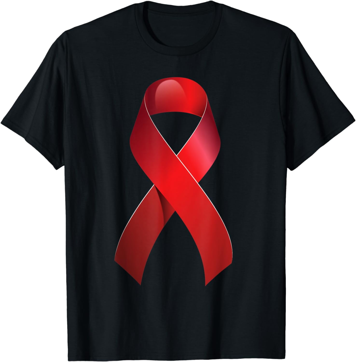 AIDS Awareness Red Ribbon HIV Support Family Love T-Shirt - Walmart.com