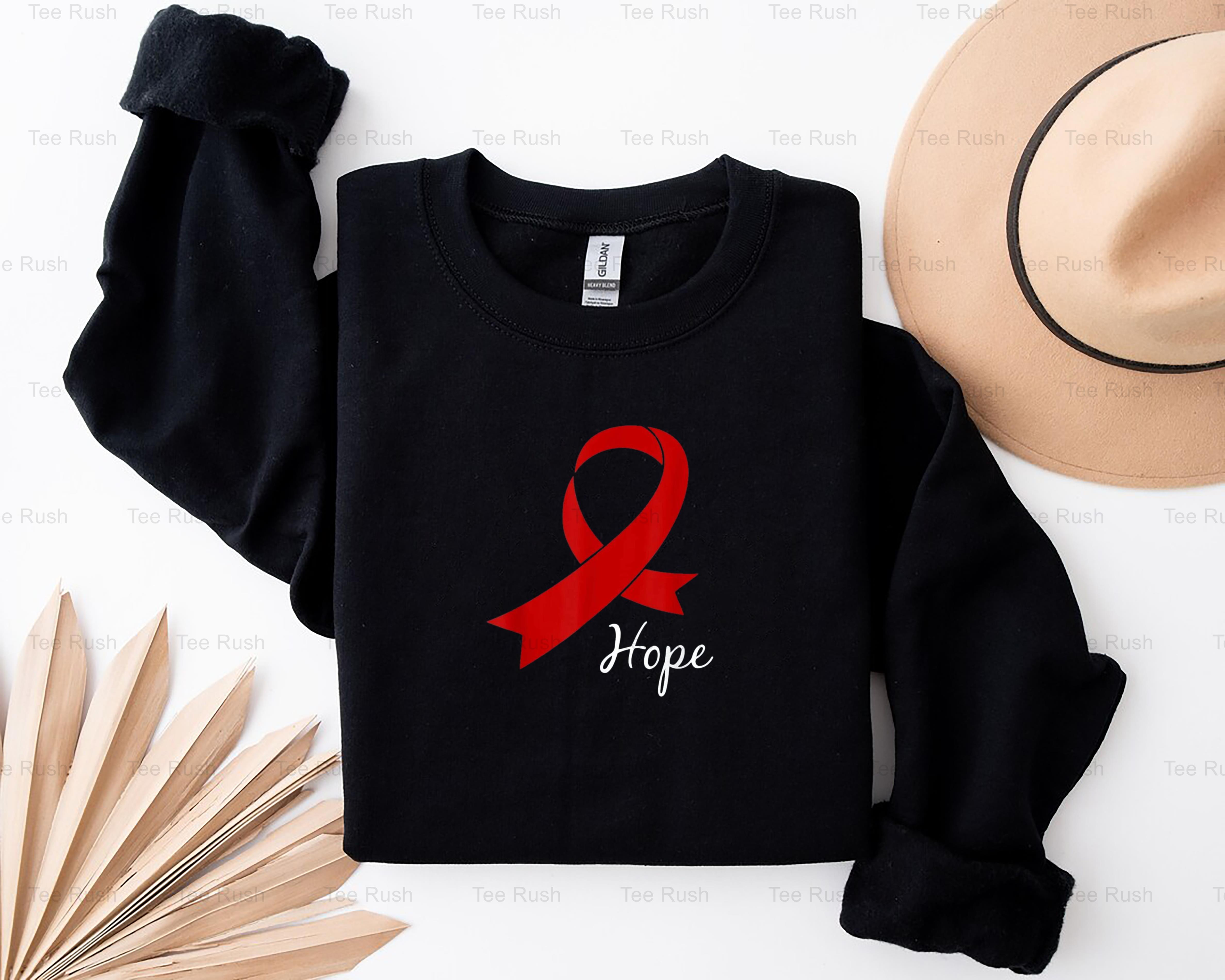 AIDS Hope World AIDS Day Awareness Red Ribbon, HIV, Support, Fight Gift ...