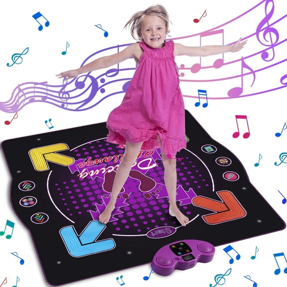 "SUNLIN Dance Mat, Musical Challenge Playmat for Kids, Anti-Slip ...