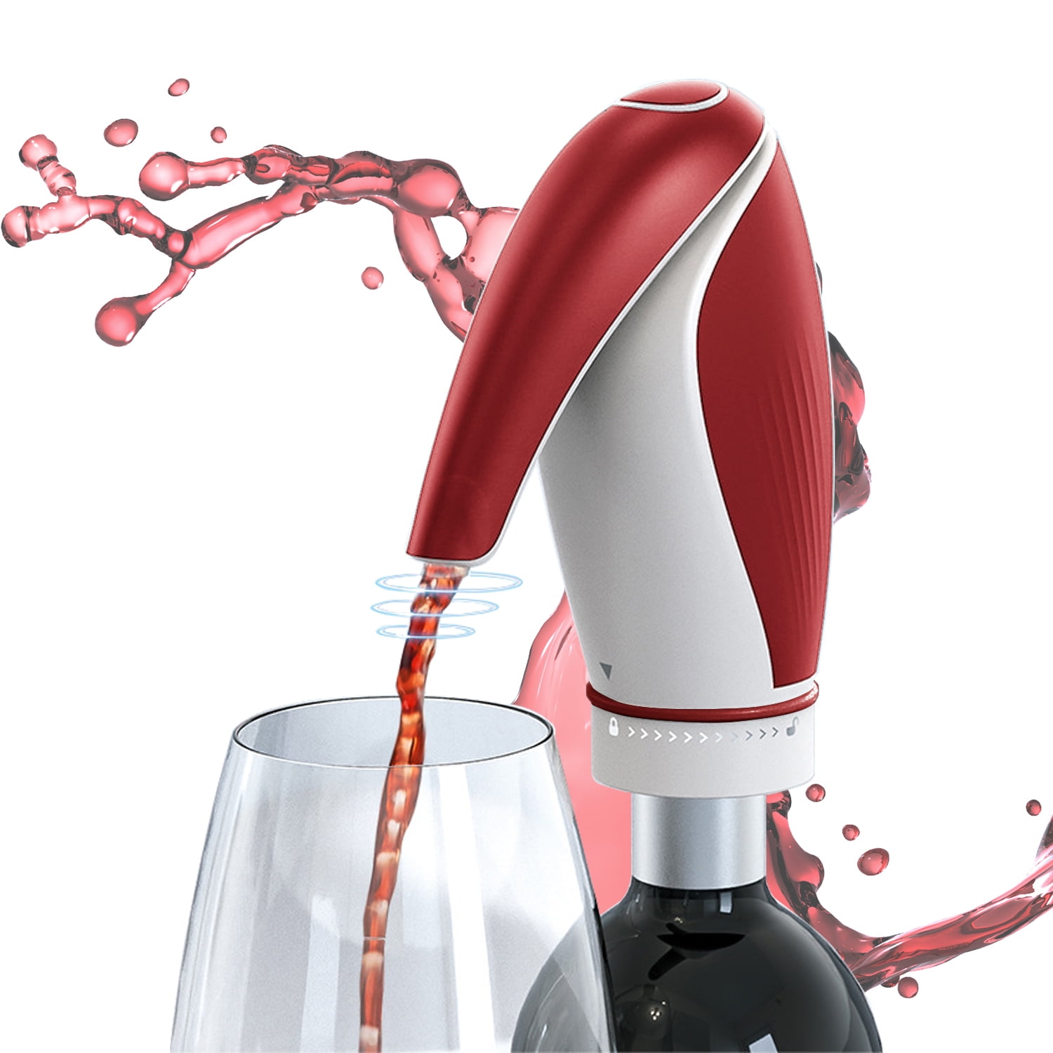 AIDUCHO Electric Wine Aerator, Rechargeable Wine Dispenser Pump ...