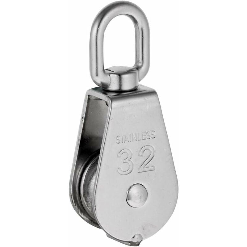 AIDUCHO Heavy Duty Single Sheave Rope Pulley with Stainless Steel ...