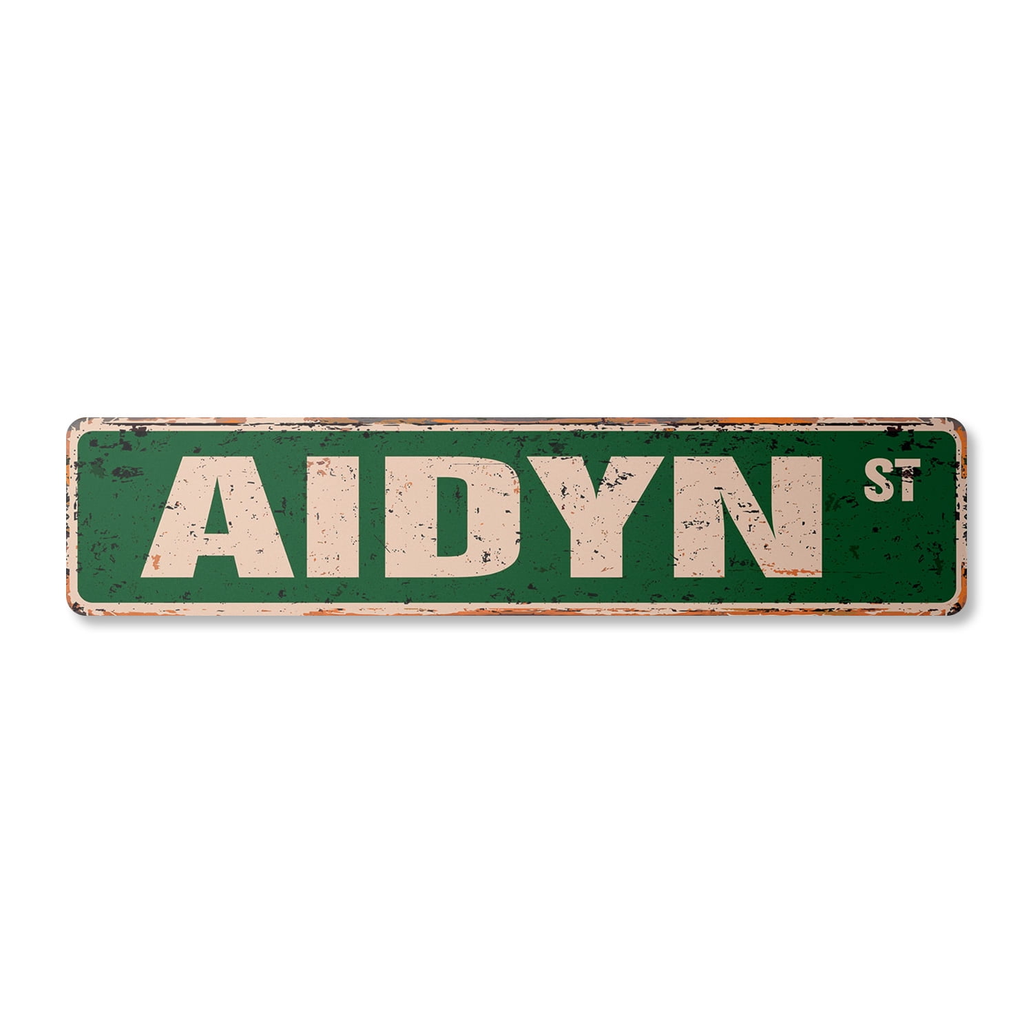 AIDYN Vintage Plastic Street Sign Childrens Name Room Sign | Indoor ...