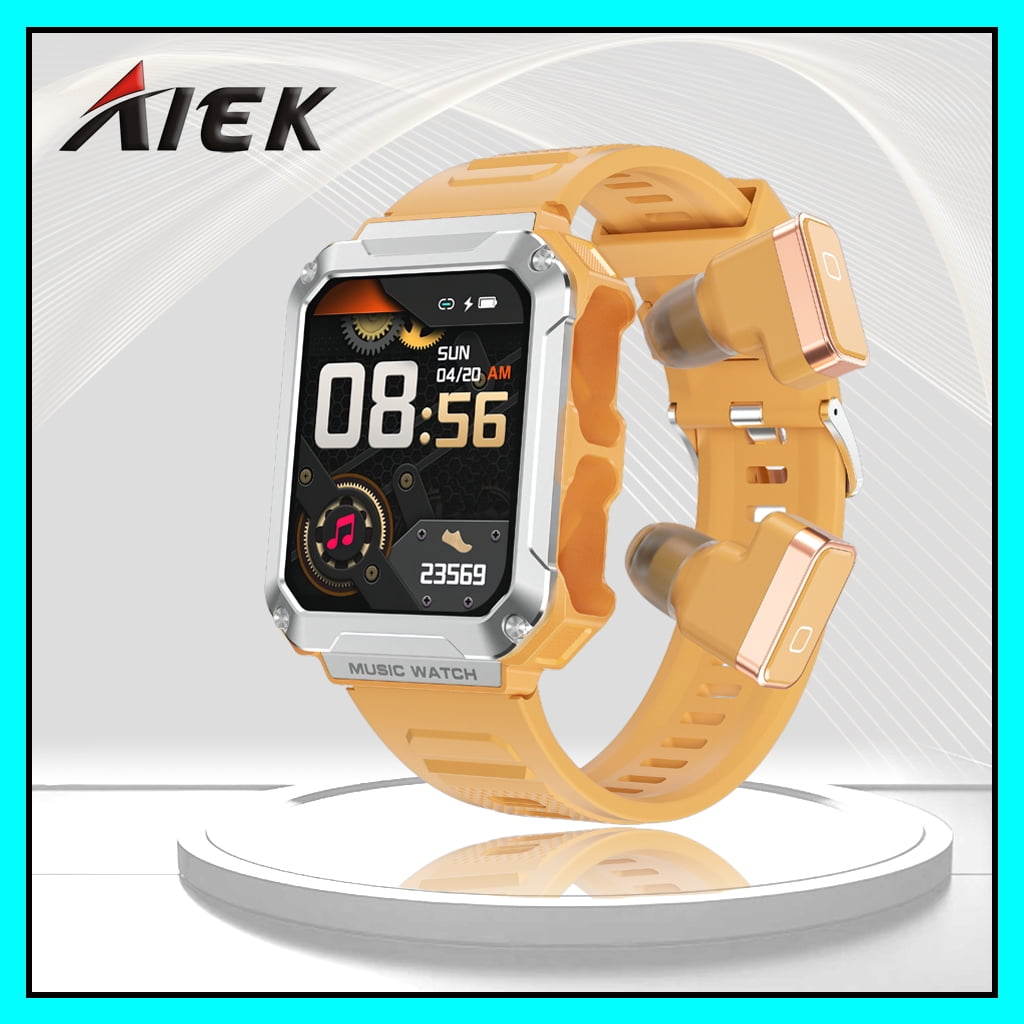 AIEK T93 TWS Smartwatch Earbuds 2-in-1 Extra Large Memory Appearance Stylish and Cool 1.96 "HD ...