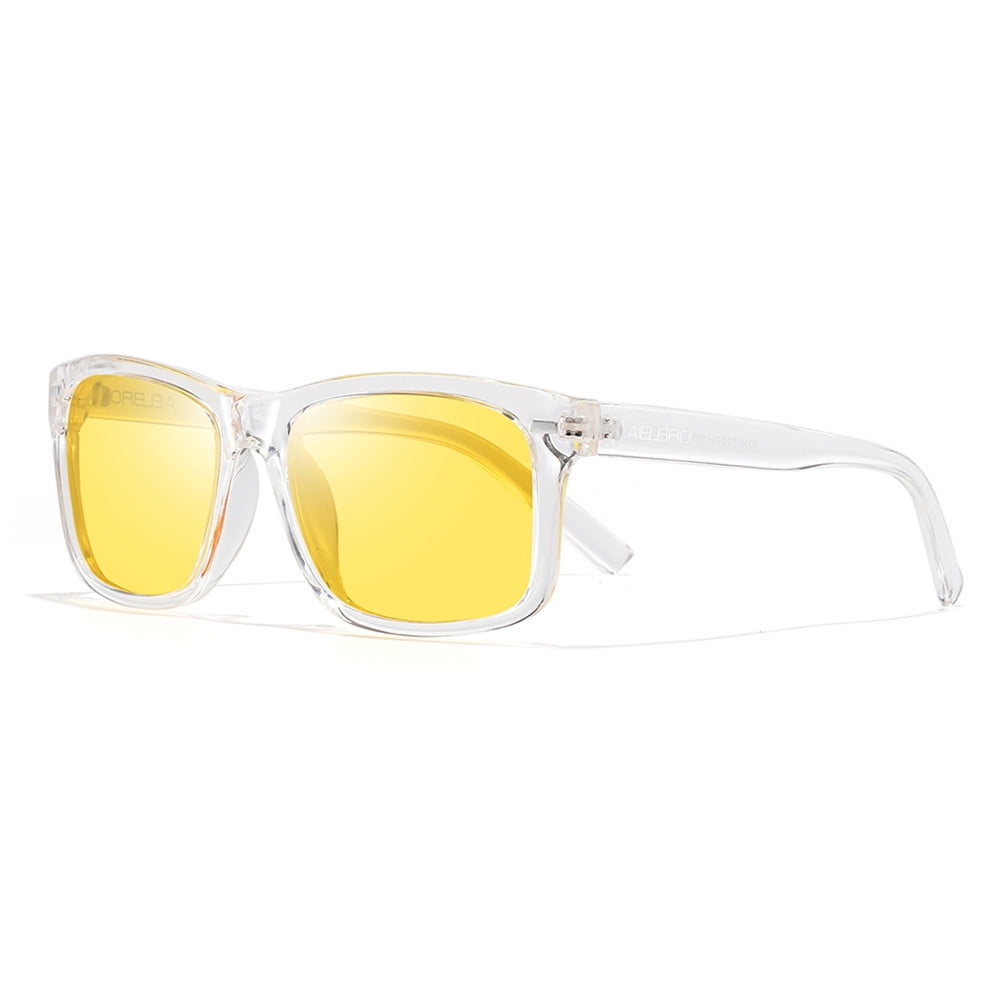 AIELBRO Day & Night Vision Glasses Men Women Sunglasses Yellow Safety ...