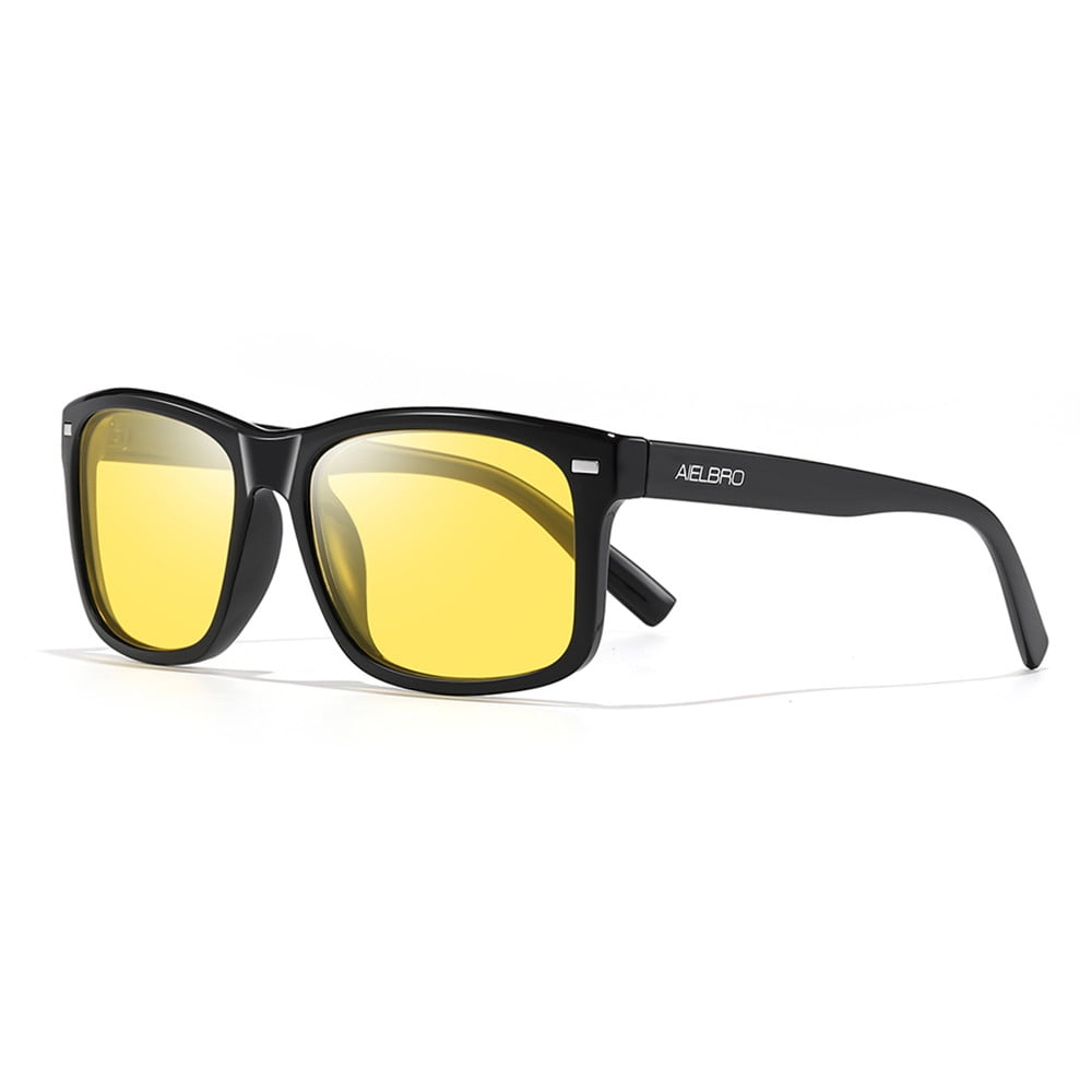 AIELBRO Day & Night Vision Glasses Men Women Sunglasses Yellow Safety ...