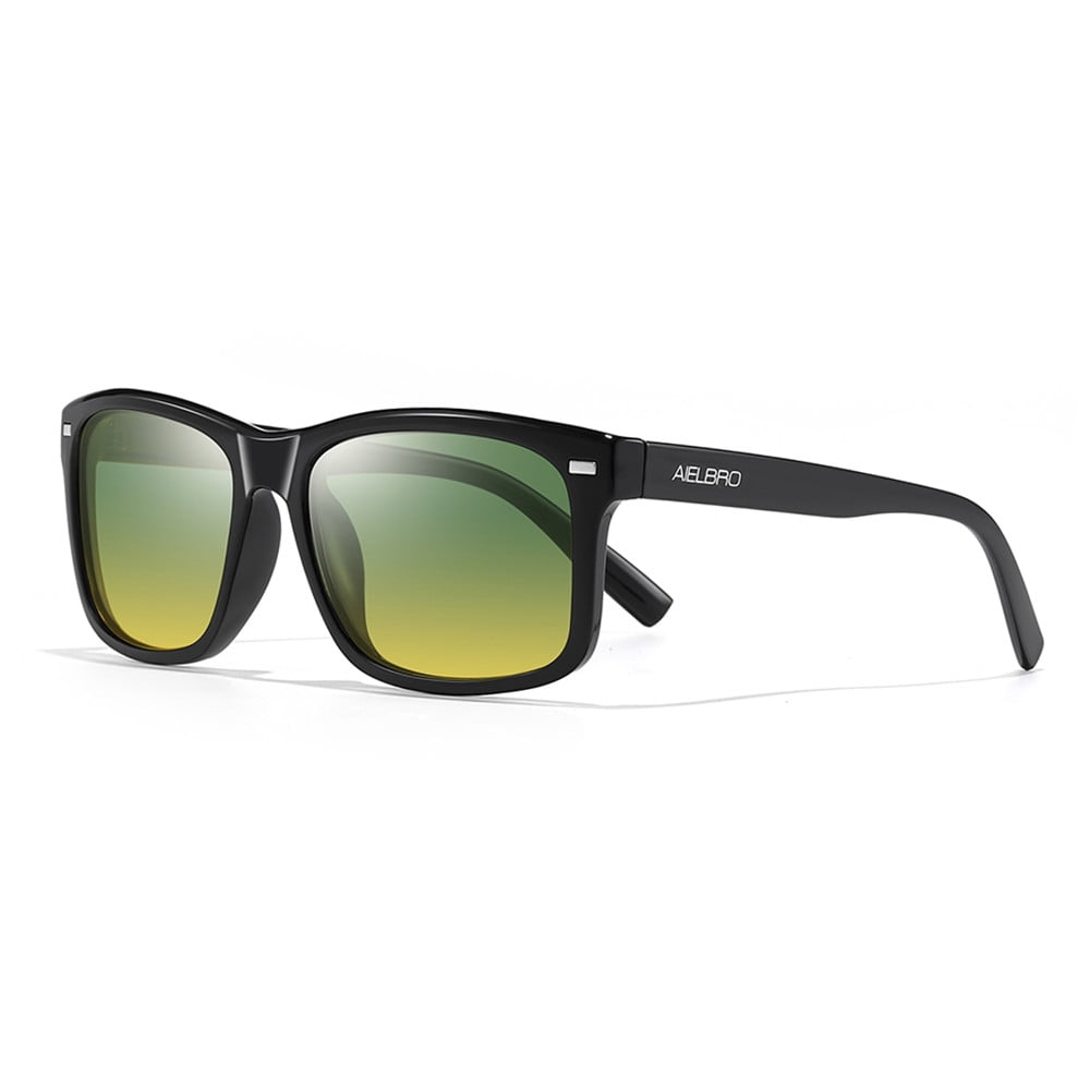 AIELBRO Day & Night Vision Glasses Men Women Sunglasses Yellow Safety ...
