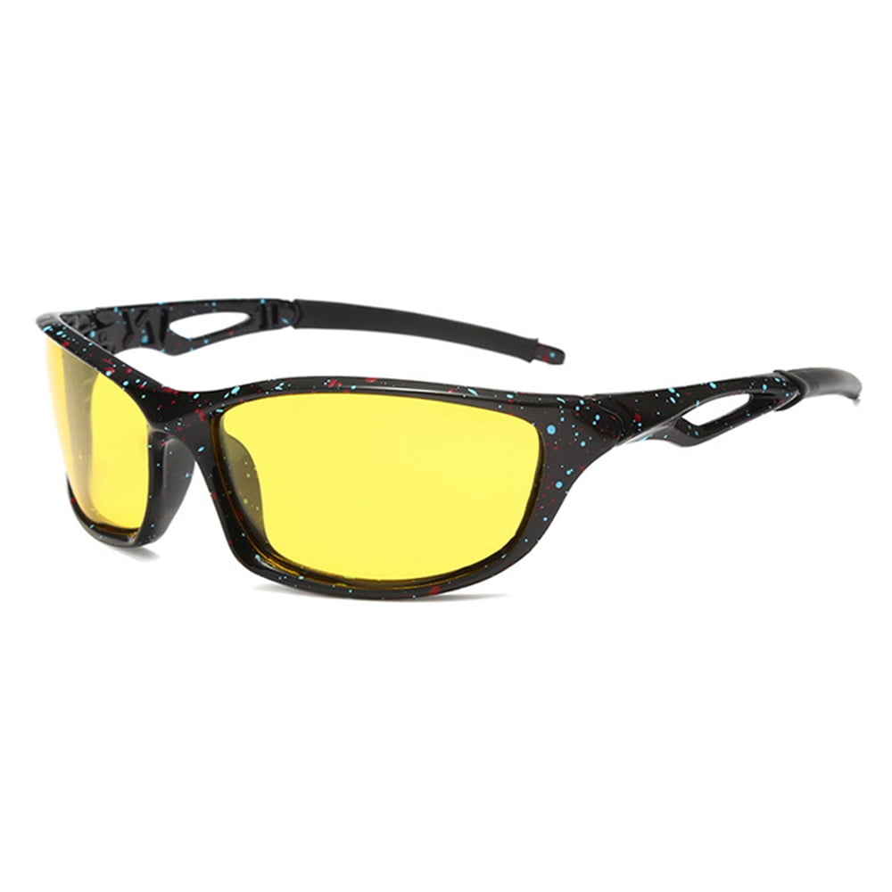 AIELBRO Polarized Night Vision Cycling Glasses for Men Women Driving ...