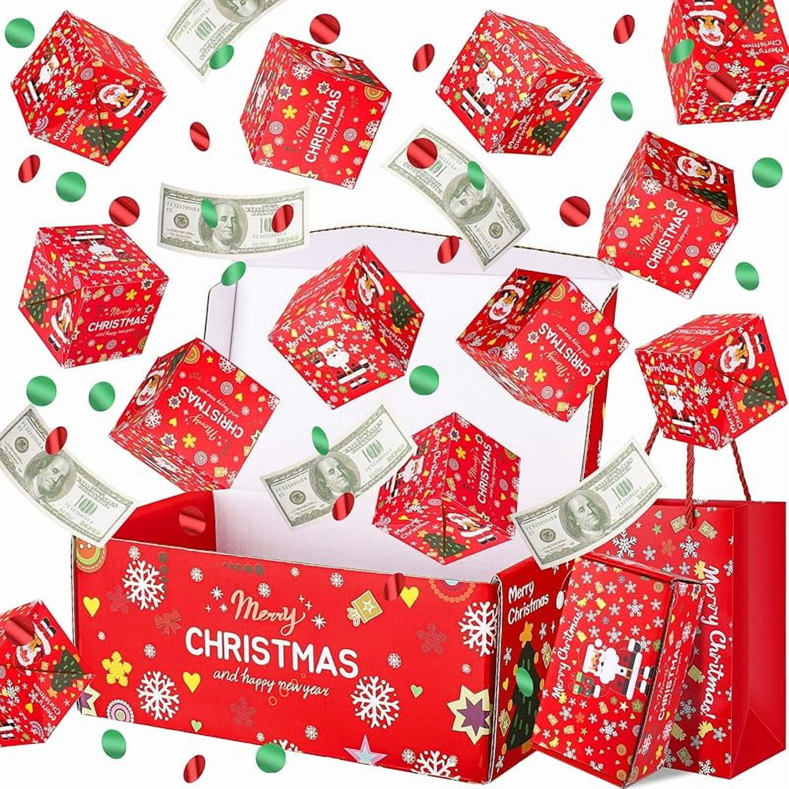AIERSA Surprise Gift Box Explosion for Money, Merry Christmas Explosion ...
