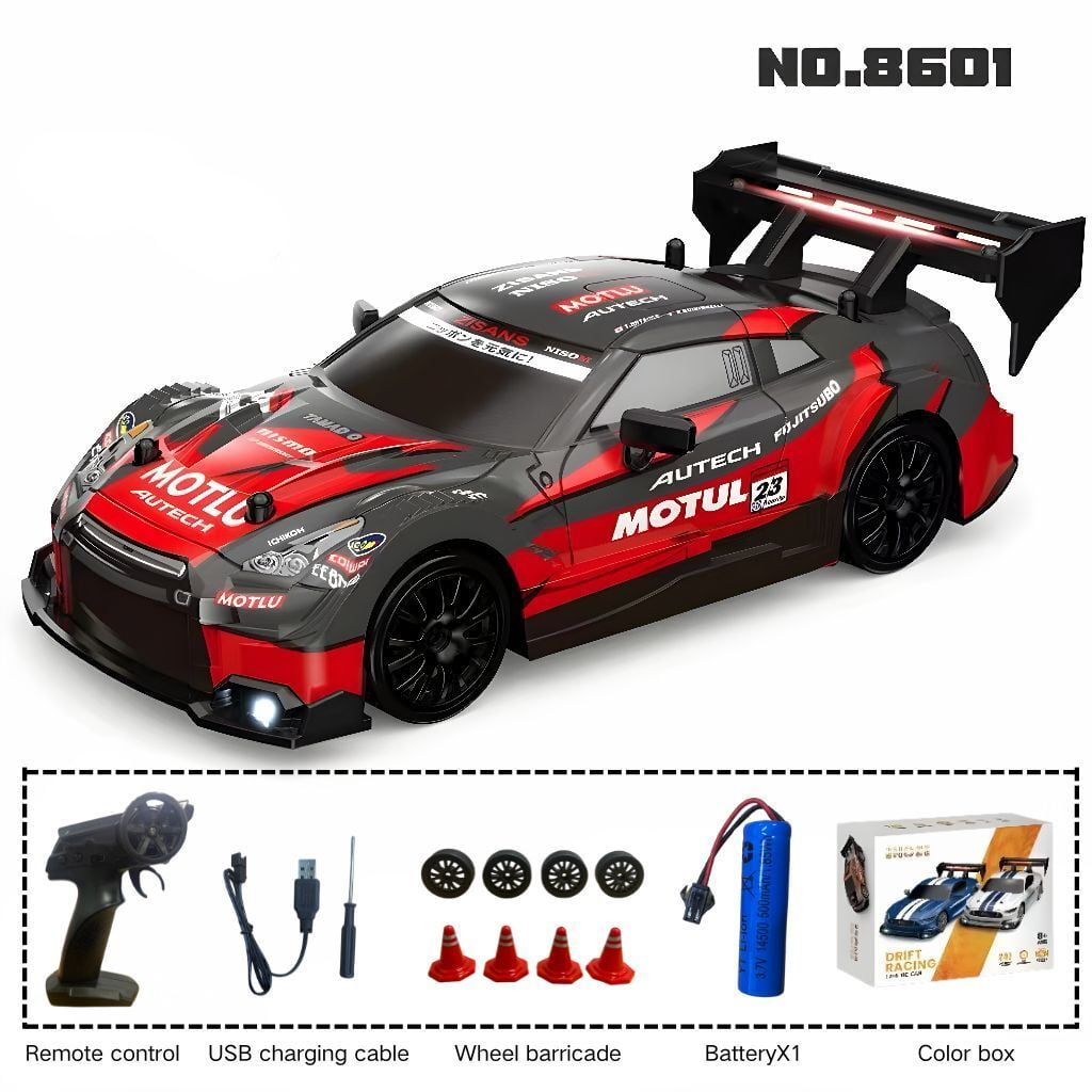 AIGIA 1:24 Scale RC Drift Car 4WD 2.4GHz 30KM/H High Speed Racing Sport ...