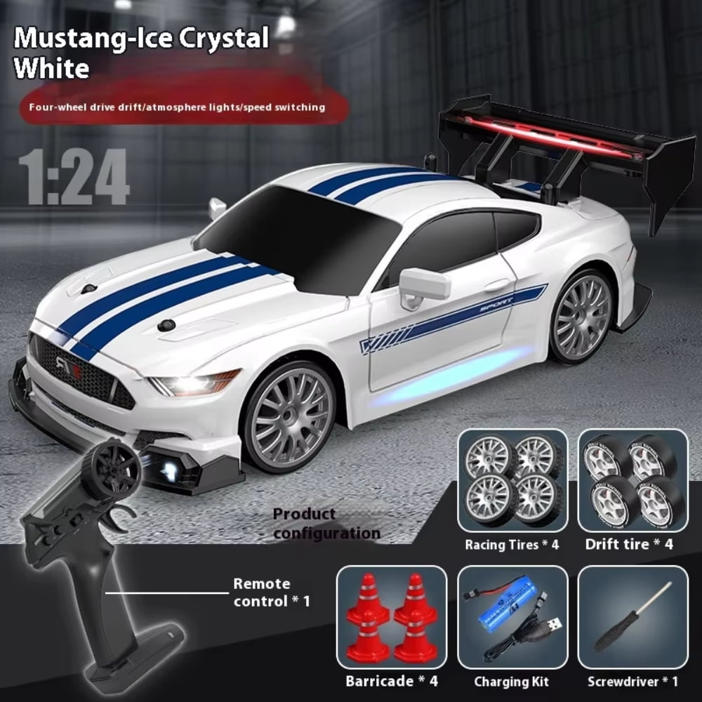 AIGIA 1:24 Scale RC Drift Car 4WD 2.4GHz 30KM/H High Speed Racing Sport ...