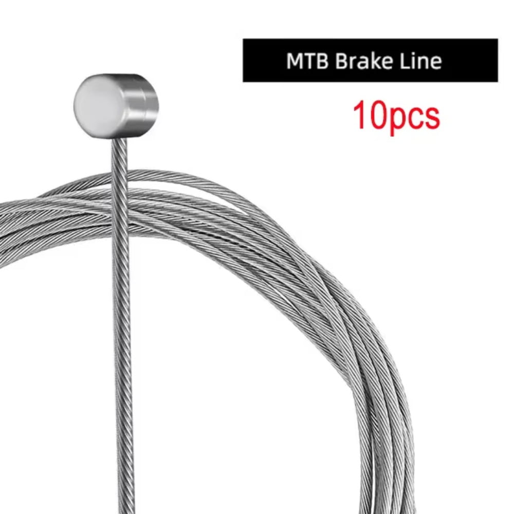 AIGIA 10PCS MTB Bike Brake Cable Shifter Cable Bicycle Brake Line Shift ...