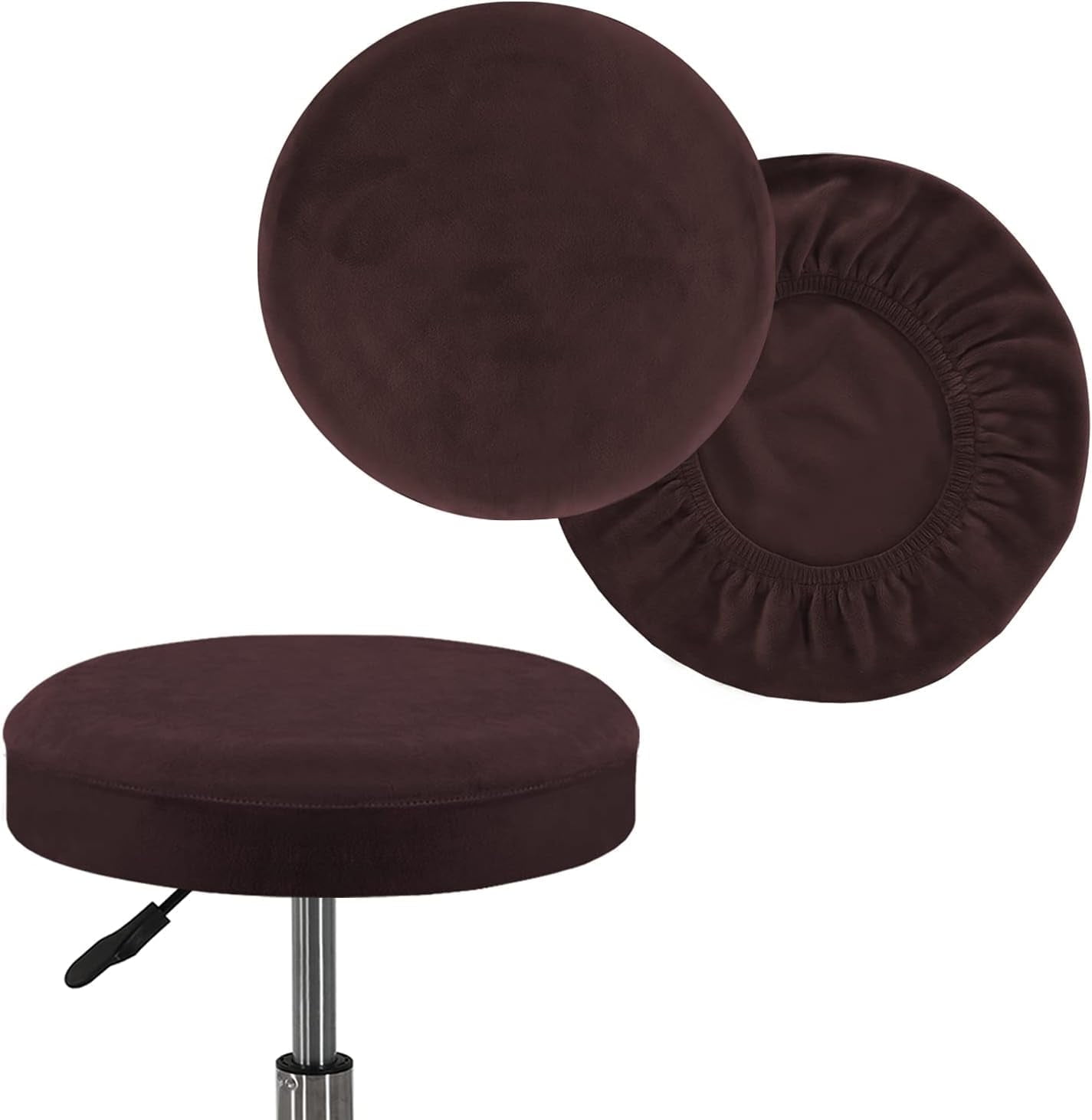 AIGIA 1 Pack Bar Stool Covers Round Stool Covers With Elastic Bands ...