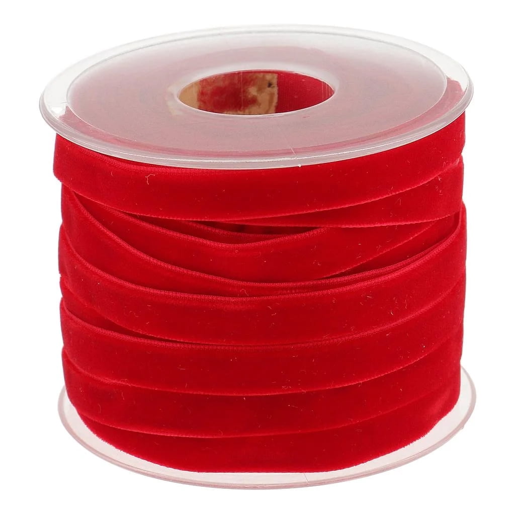 AIGIA 50 Yards 10mm Single Side Velvet Ribbon Roll for Wedding Gift ...
