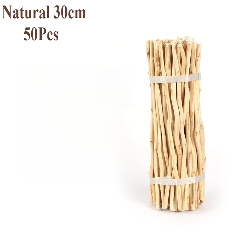 AIGIA 50pcs Wooden Decor Craft Sticks Natural Tree Branch Twigs DIY ...