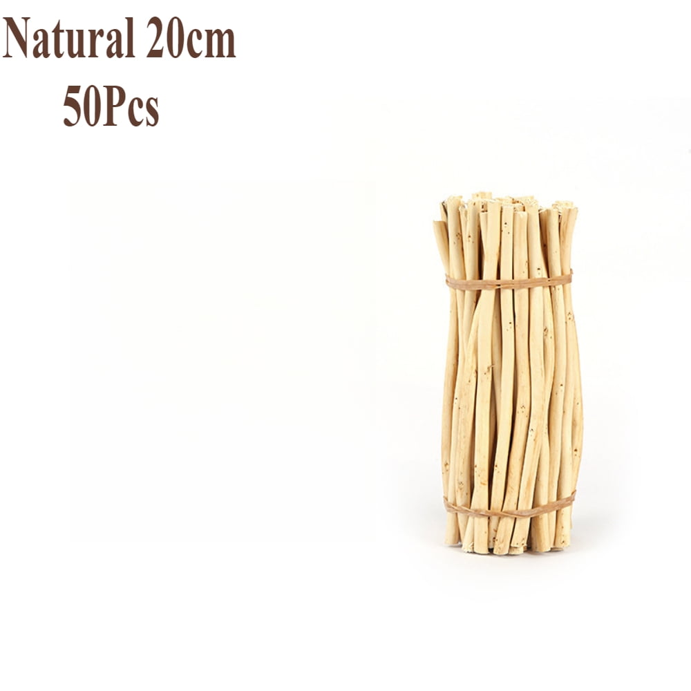 AIGIA 50pcs Wooden Decor Craft Sticks Natural Tree Branch Twigs DIY ...