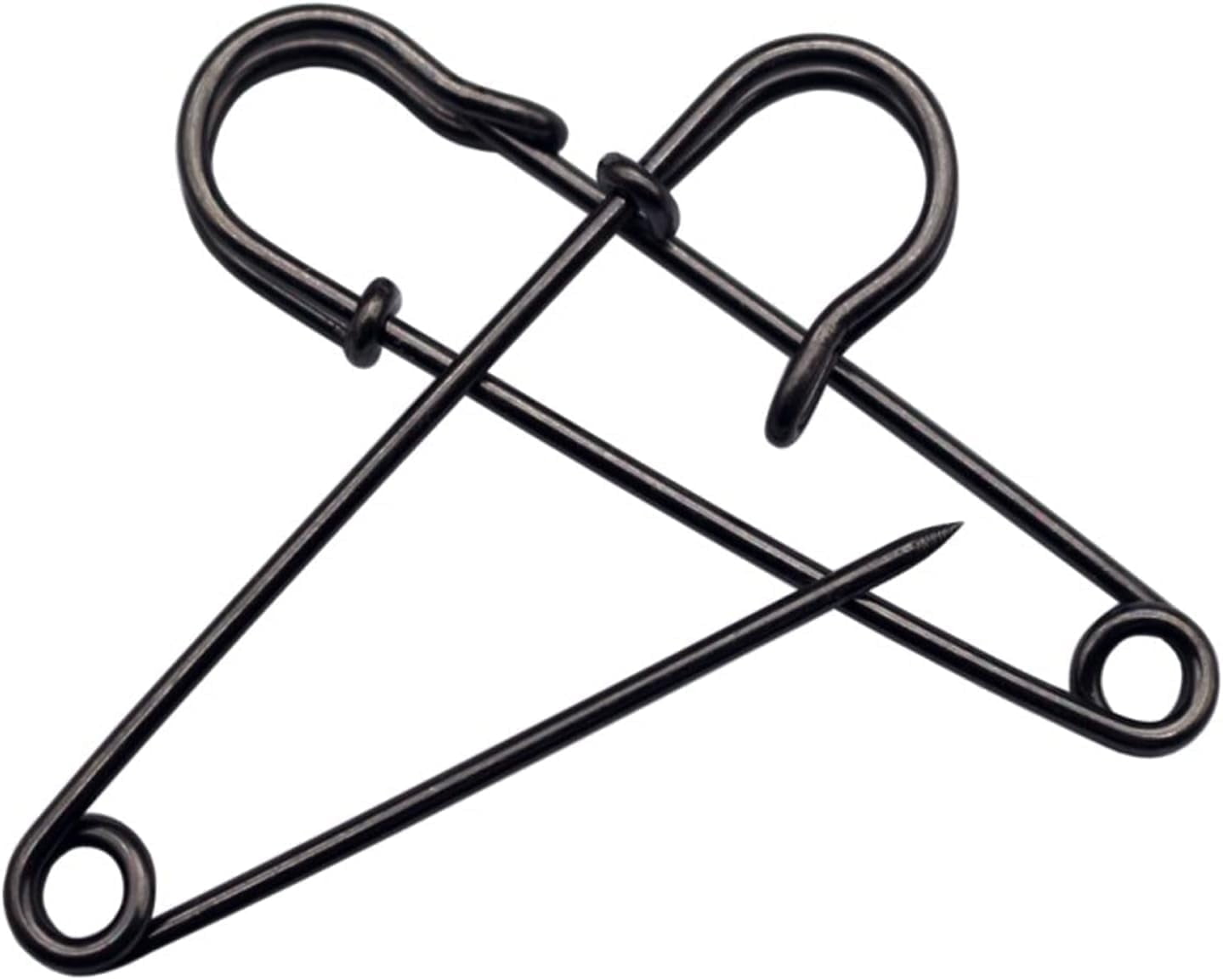 AIGIA 5Pcs Large Safety Pins 4 Inch Heavy Duty Steel Safety Pins for ...
