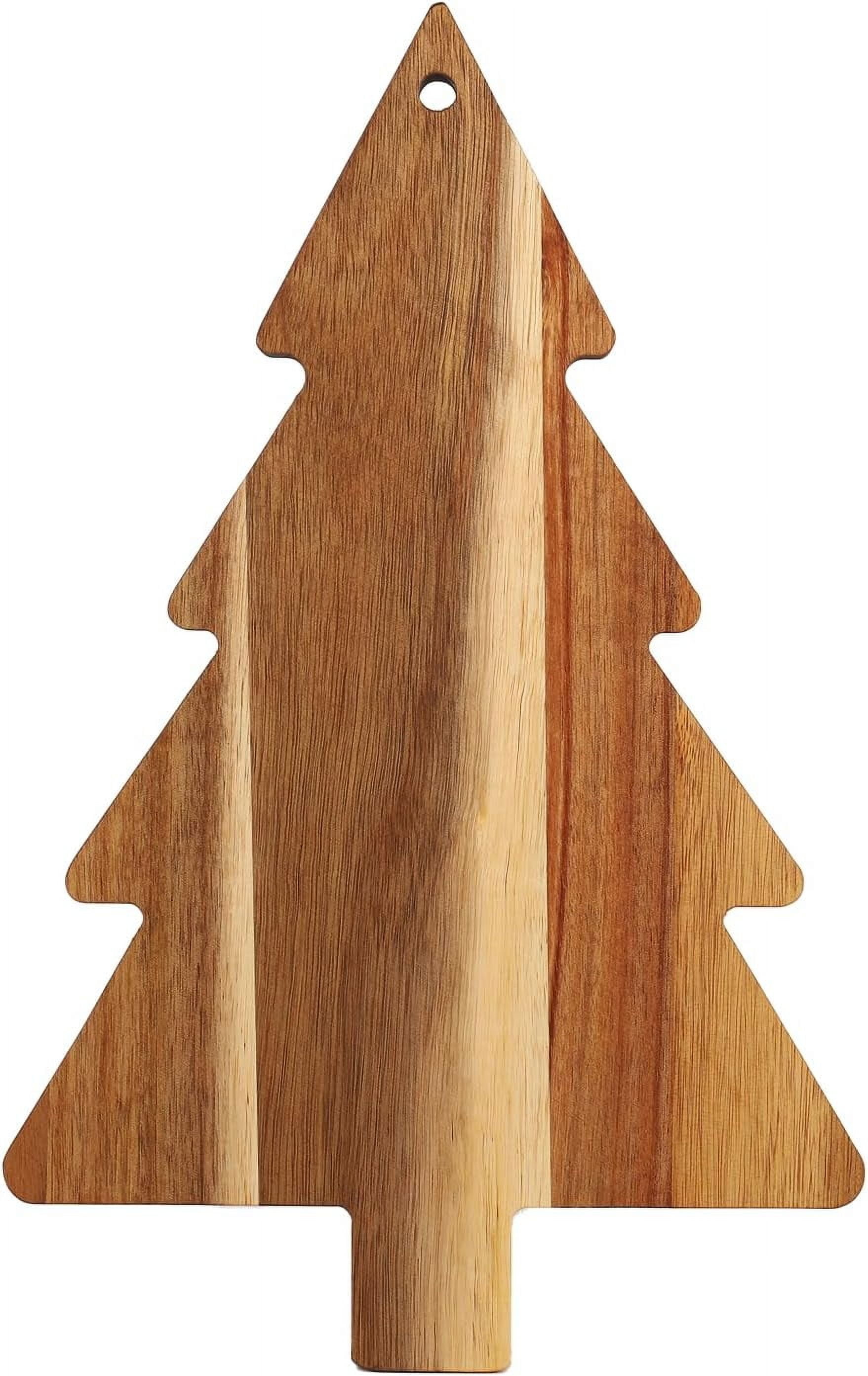 AIGIA Christmas Tree Serving Board Holiday Cheese Board Kitchen Cutting ...