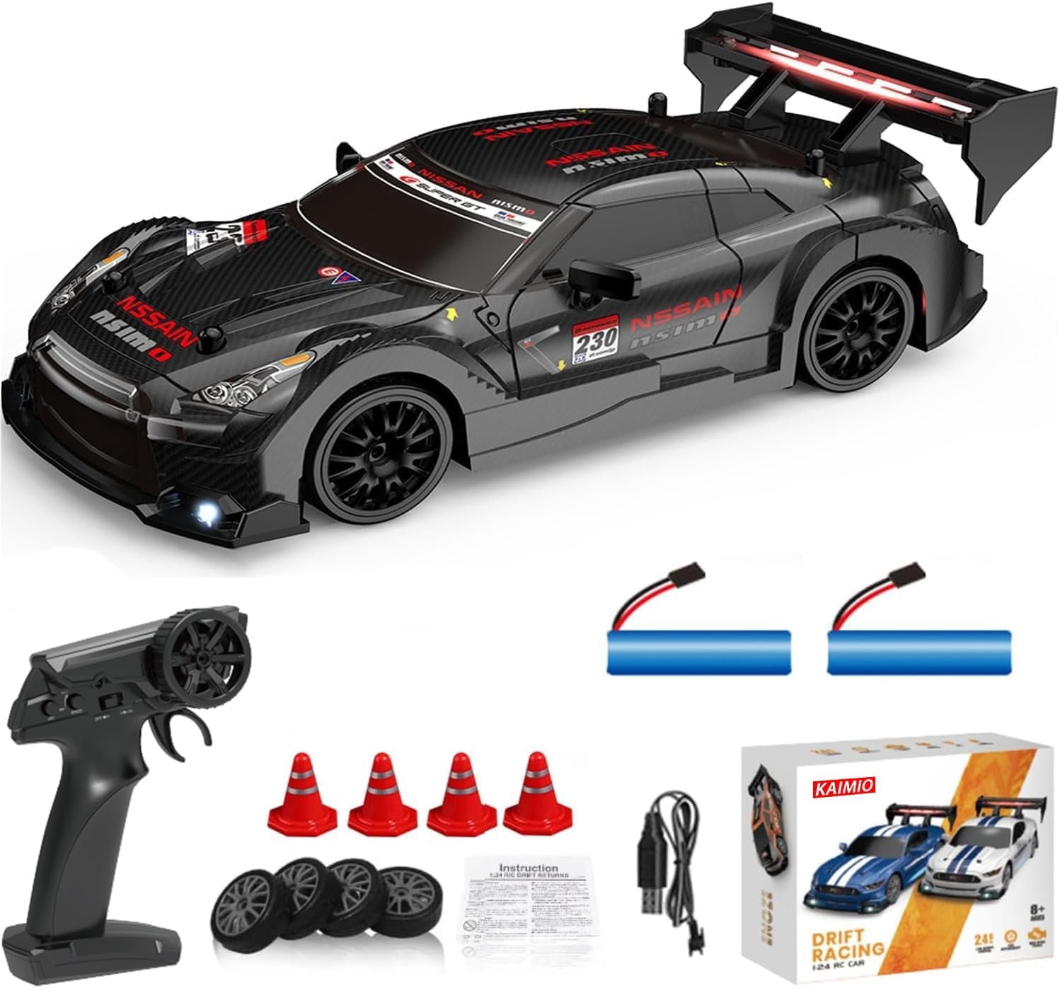 AIGIA RC Drift Car 4WD 2.4GHz 1:24 Scale 30KM/H High Speed RC Racing ...