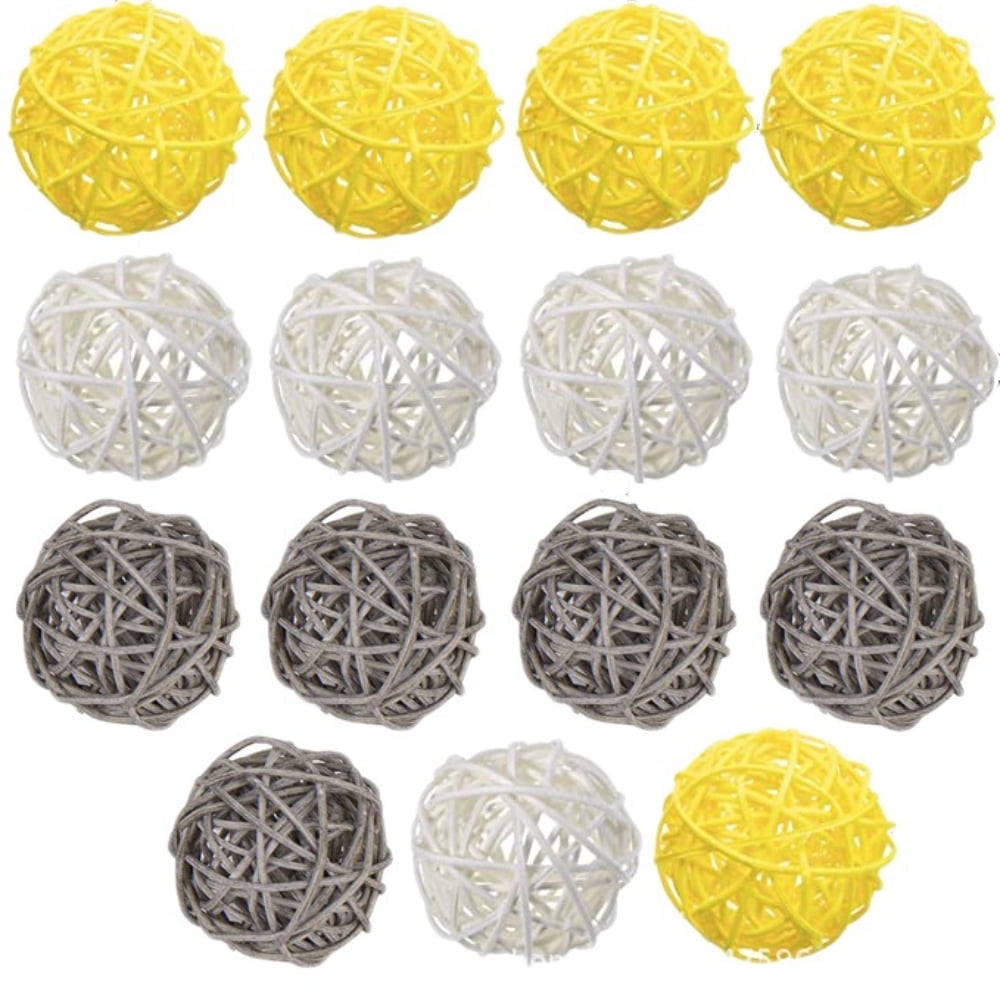 AIGIA Round Wicker Balls,Wicker Rattan Balls,Decorative Balls Wedding ...