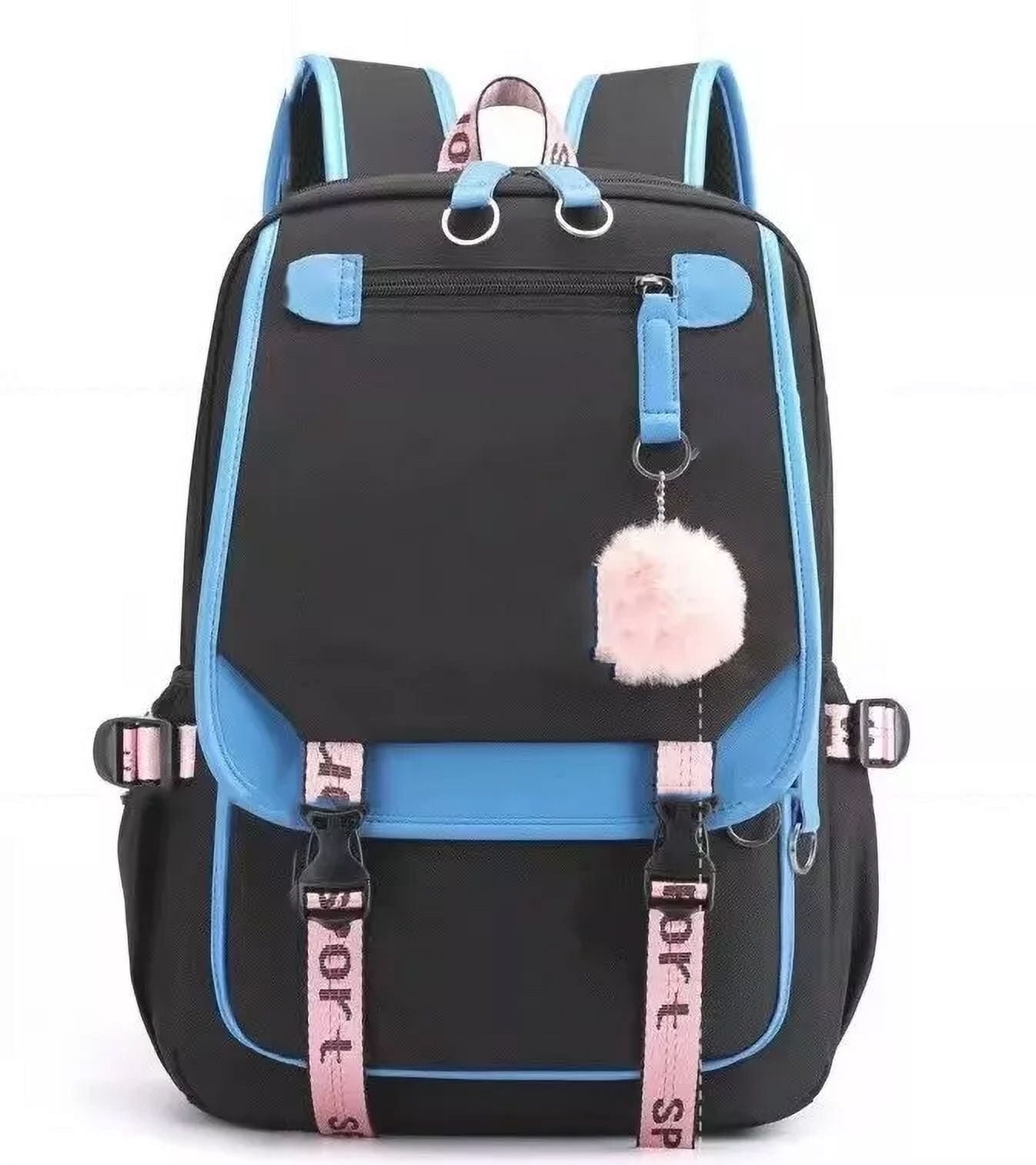 AIGIA School Bookbag with USB Charging Port Backpack Laptop Travel ...