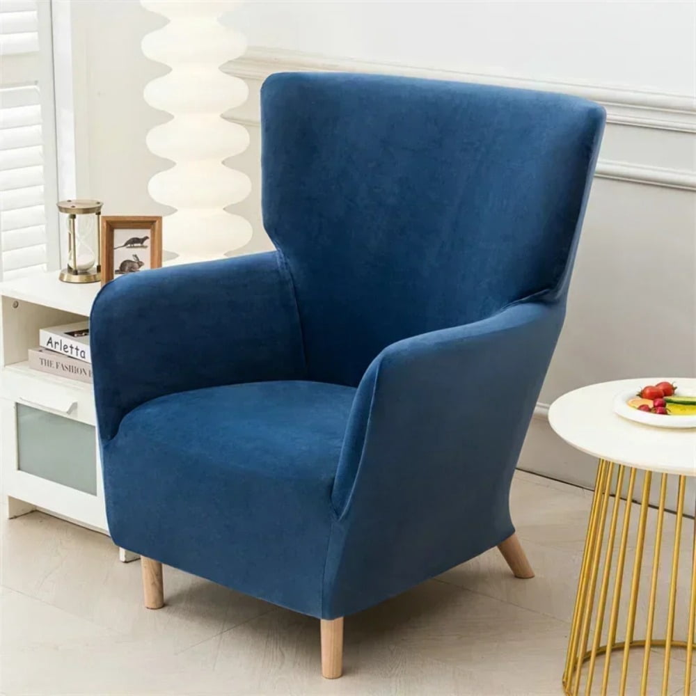 AIGIA Soft Velvet Armchair Slipcover Accent Chair Covers with Arms High ...