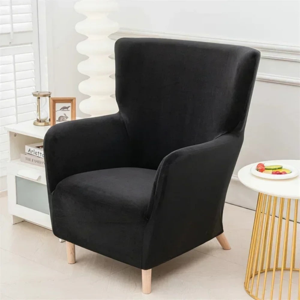 AIGIA Soft Velvet Armchair Slipcover Accent Chair Covers with Arms High ...