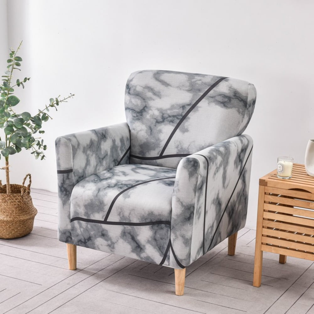 AIGIA Stretch Armchair Slipcover 1-Piece Accent Chair Covers with Arms ...