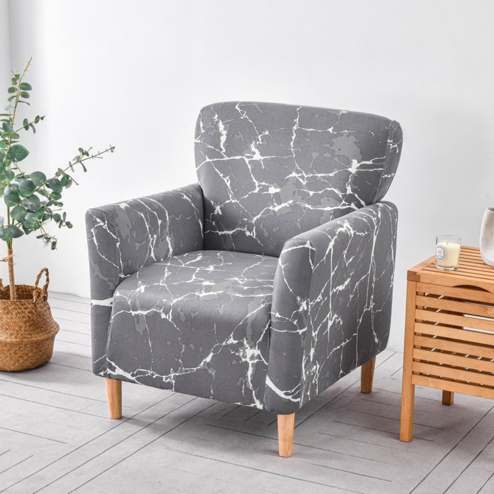 AIGIA Stretch Armchair Slipcover 1-Piece Accent Chair Covers with Arms ...