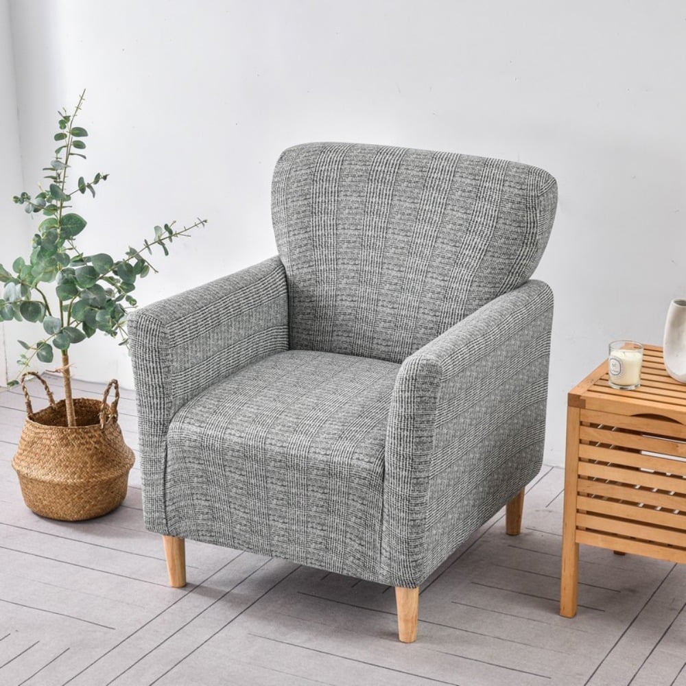 AIGIA Stretch Armchair Slipcover 1-Piece Accent Chair Covers with Arms ...