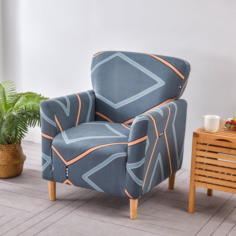 AIGIA Stretch Armchair Slipcover 1-Piece Accent Chair Covers with Arms ...