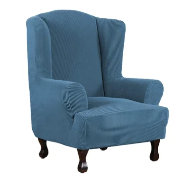 AIGIA Wingback Chair Slipcovers 2 Piece Stretch Wing Chair Covers ...