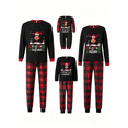 AIGUR Christmas Pajamas for Family Long Sleeve Cartoon Elk Print Tops ...