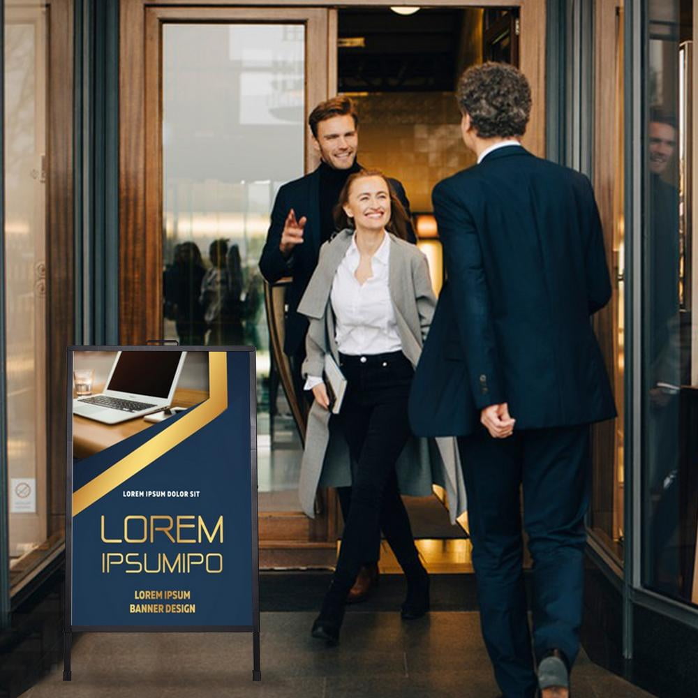 AIHOME Floor Sign Stand Store Poster Stand Display Easel Heavy Duty ...