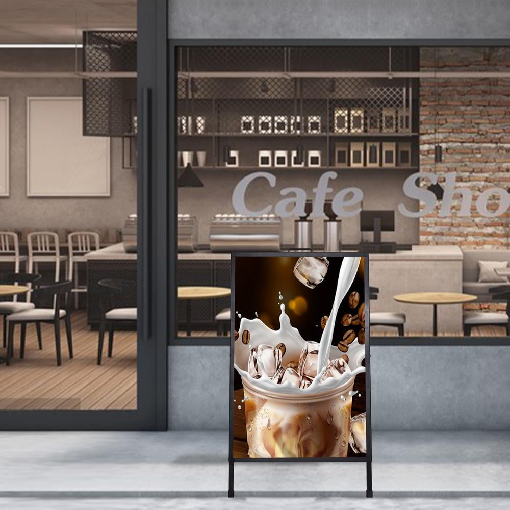 AIHOME Floor Sign Stand Store Sign Holder Weighted Outdoor Commercial ...