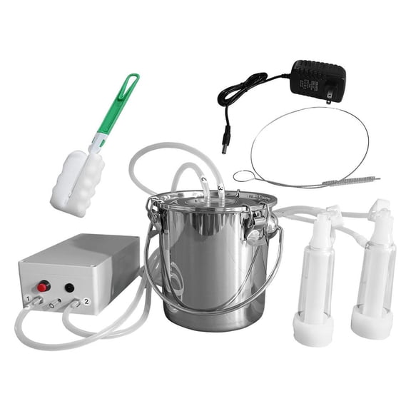 Hantop 3L Goat Milking Machine,Portable Pulsation Vacuum Pump Goat ...