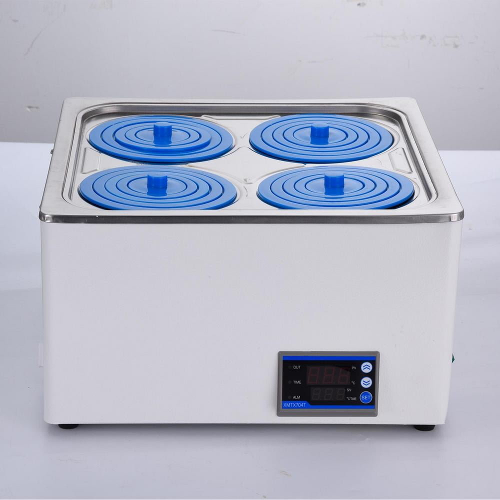 AIHOME Laboratory Digital Water Bath 13L Thermostatic Digital Water Bath 4 Openings Laboratory ...
