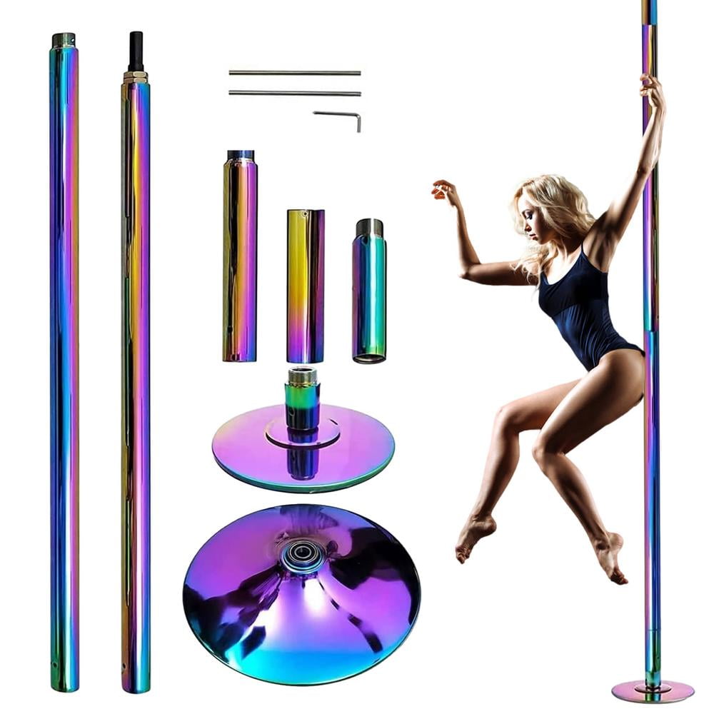 Aihome Portable Stripper Pole Professional Spin Dance Pole Removable Exercise Pole 45mm Dancing