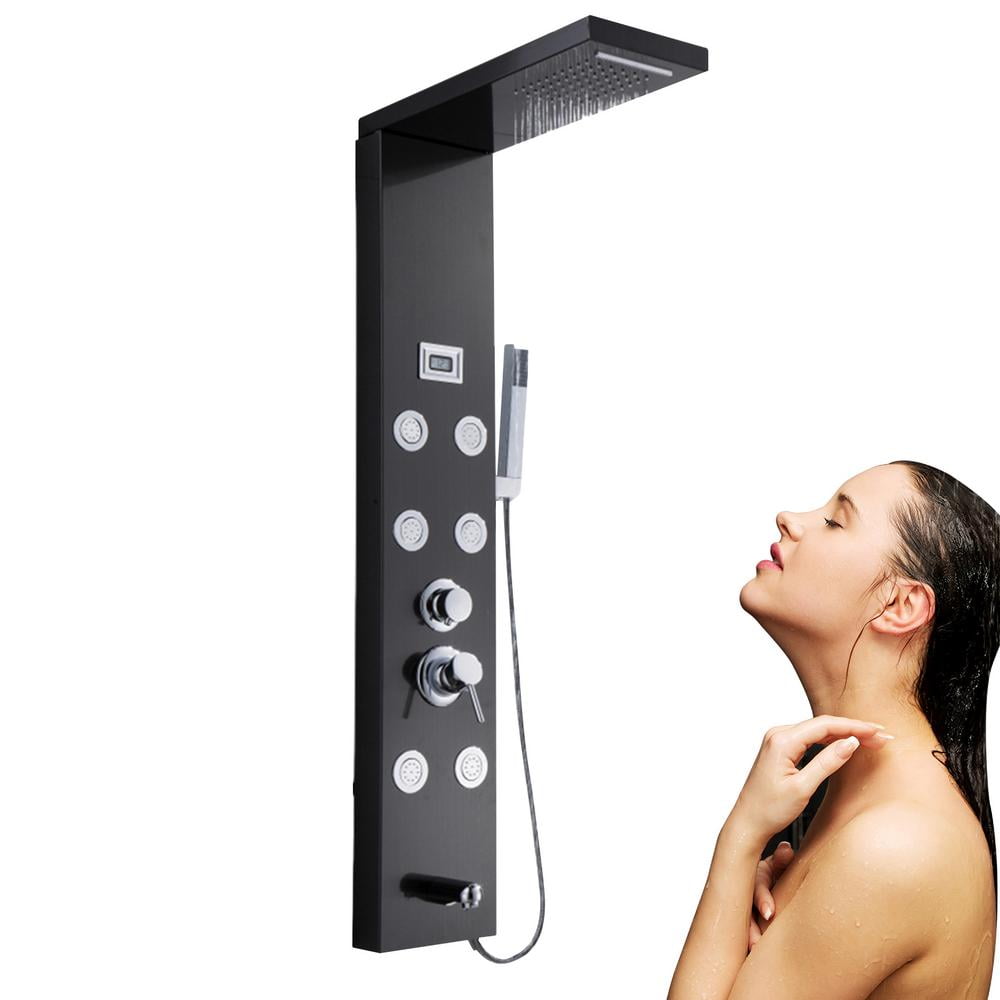AIHOME Shower Panel System Digital Shower Panel with Temp Display 304 ...