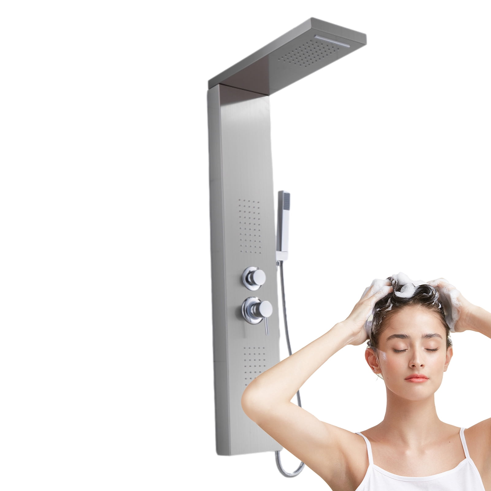 AIHOME Shower Panel Tower System | Top Spray Waterfall, Hand Shower ...