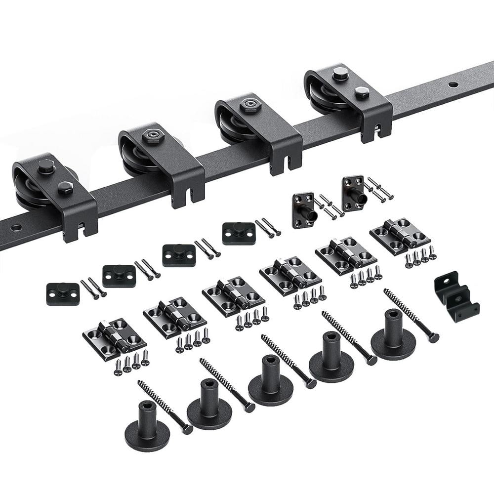 Aihome Sliding Door Hardware 76 Inches T Shape Farm Door Track Hardware Interior Barn Door