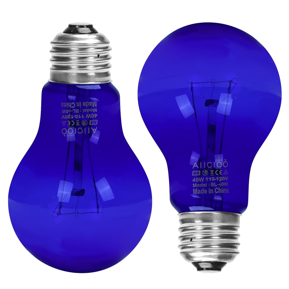 AIICIOO UVA Daytime Blue Reptile Bulb Heating Lamp E26 UVA Light for ...