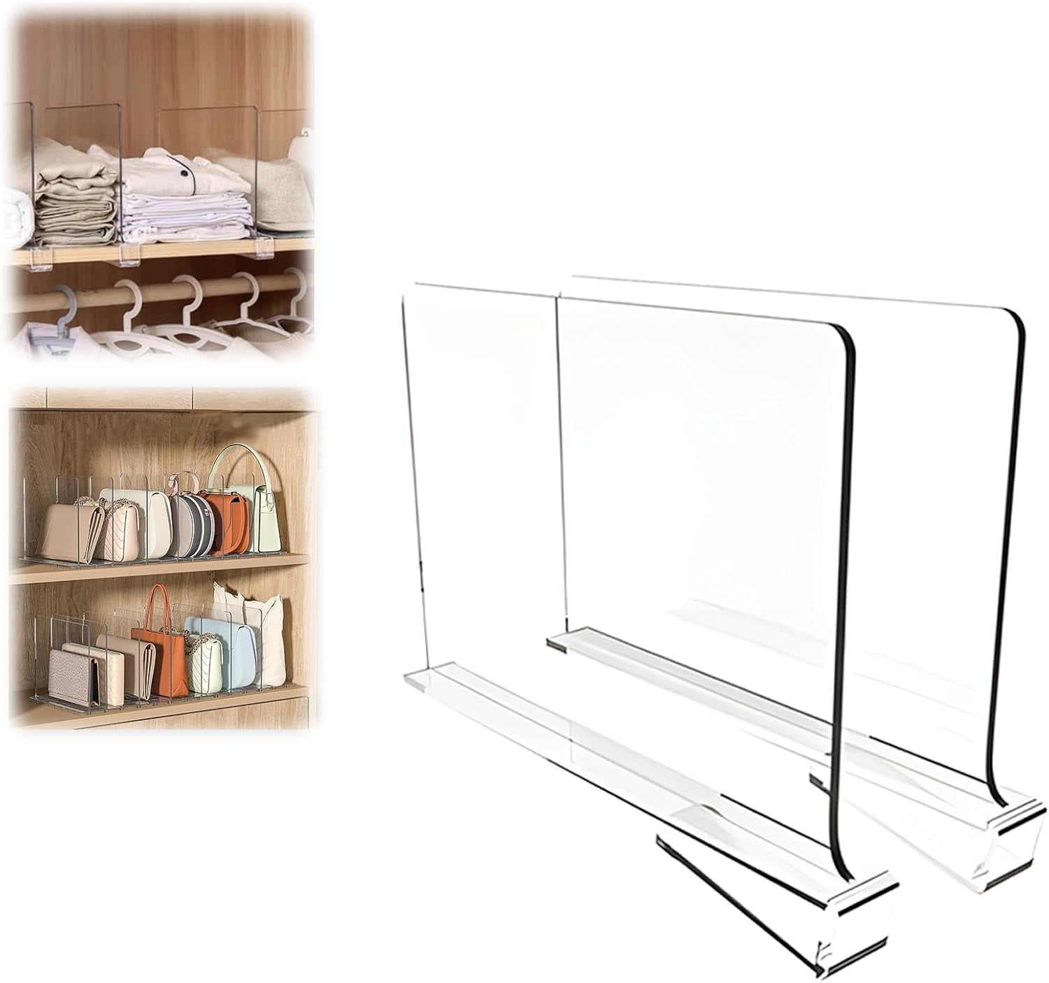 AIIONP Shelf Dividers Purse Organizer for Closet, 2025 Upgrade Closet ...