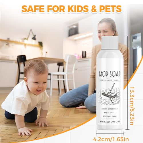 AIIONP Upgrade Mop Soap for Floor Cleaning, 2025 New Highly Scented Mop ...