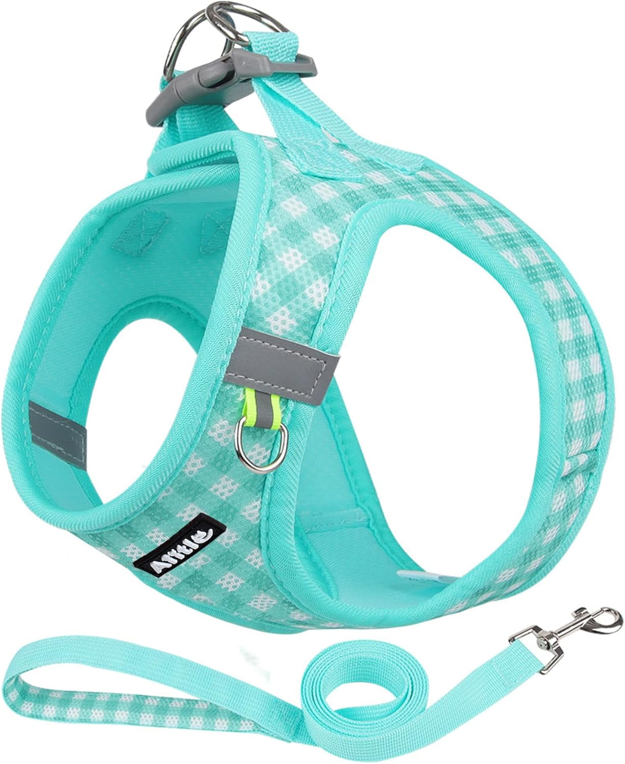 AIITLE Adjustable Dog Harness and Leash Set, Step in No Pull Pet ...