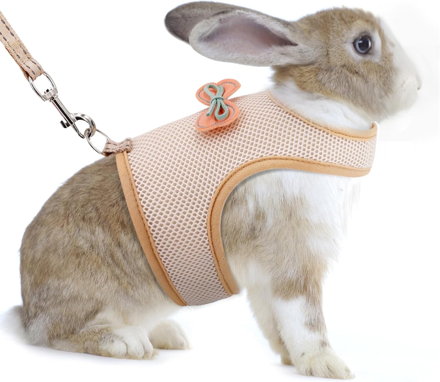 AIITLE Rabbit Harness and Leash Set with Cute Bow, Bunny Leash Vest ...