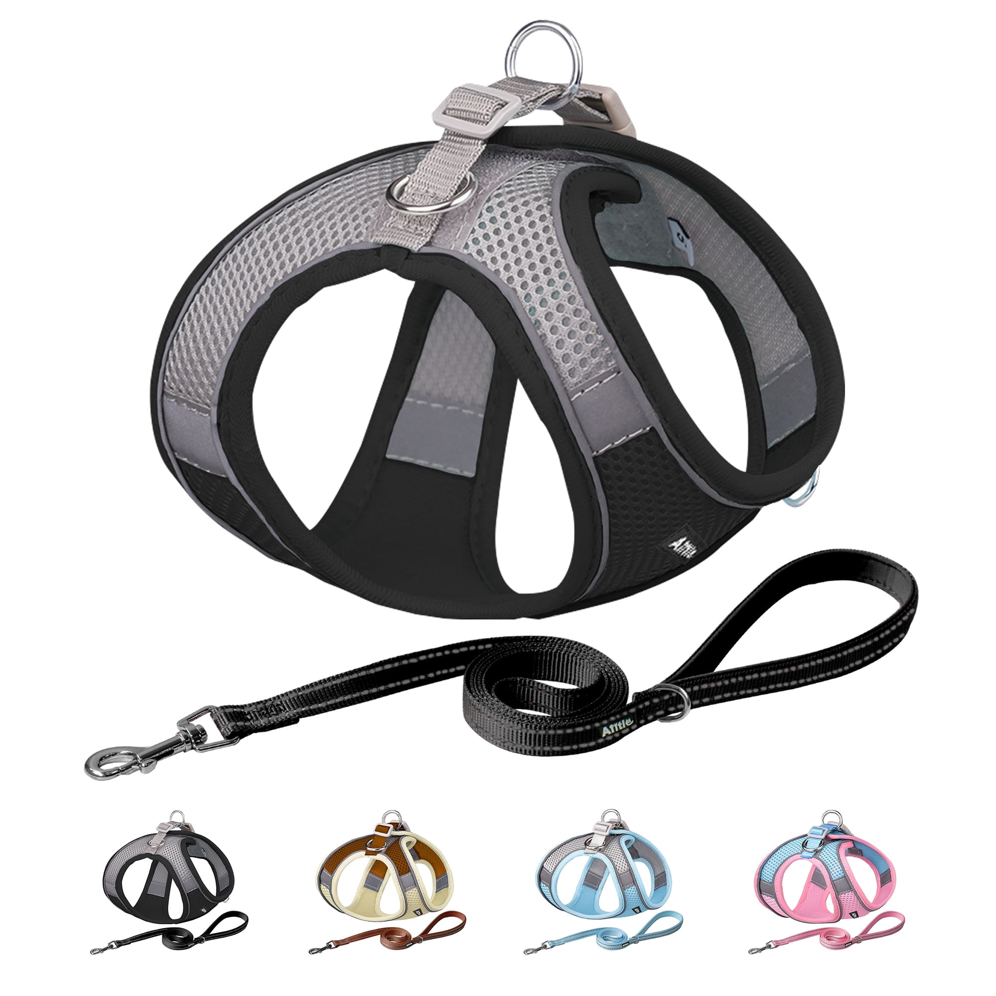 AIITLE Step-In Dog Harness and Leash Set, Breathable Mesh Vest ...