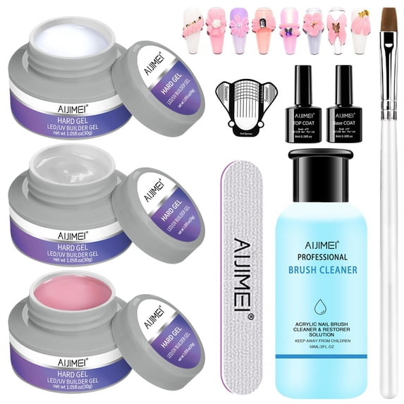 AIJIMEI Builder Hard Builder Nail Builder for Nails Extension Nail Kit ...